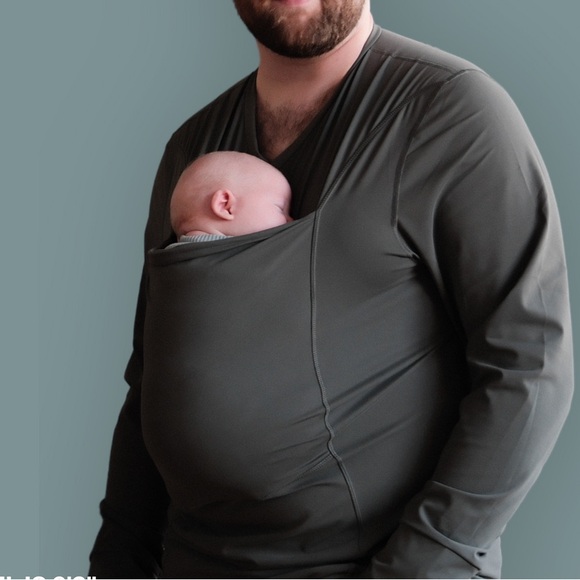 lalabu | Shirts | Lalabu L Dad Shirt Long Sleeve Gray Babywearing Shirt ...